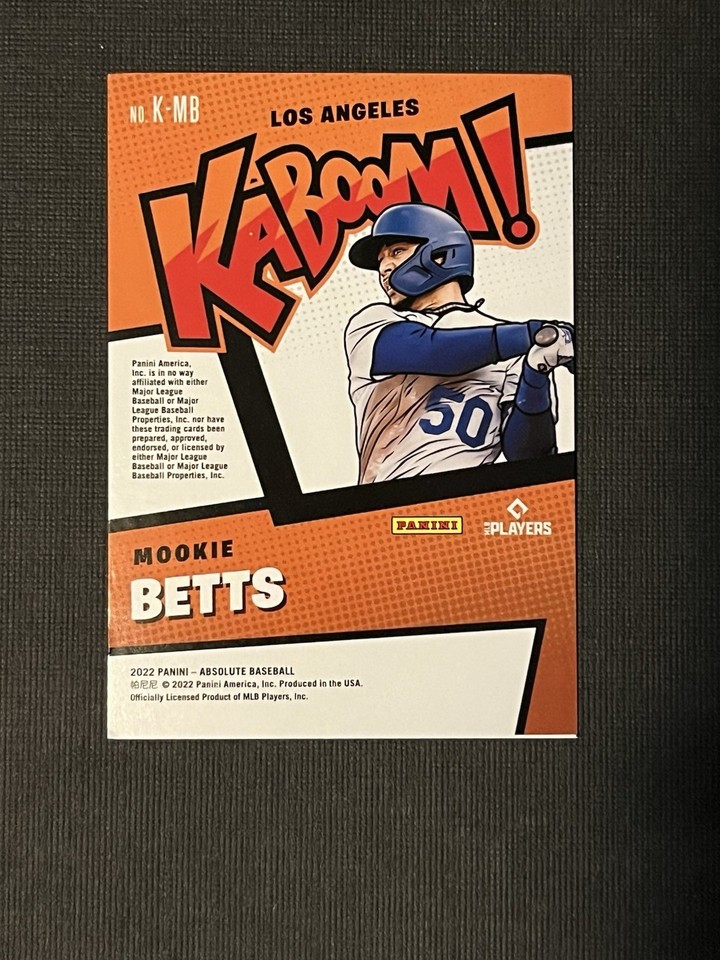 2022 Panini Absolute - Kaboom! Mookie Betts #K-MB | eBay