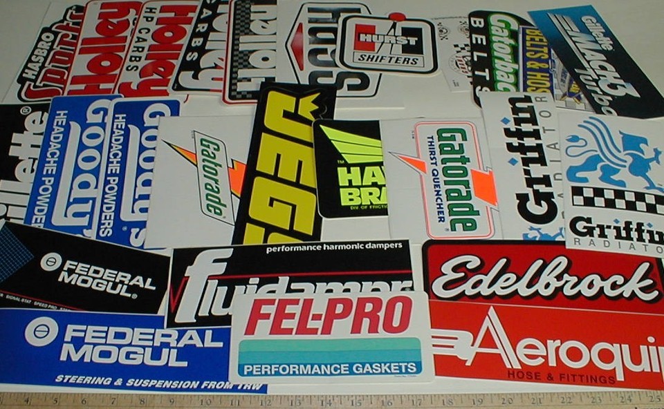 30 Hot Rod Nascar Drag Racing Fender Contingency Speedshop Decal ...