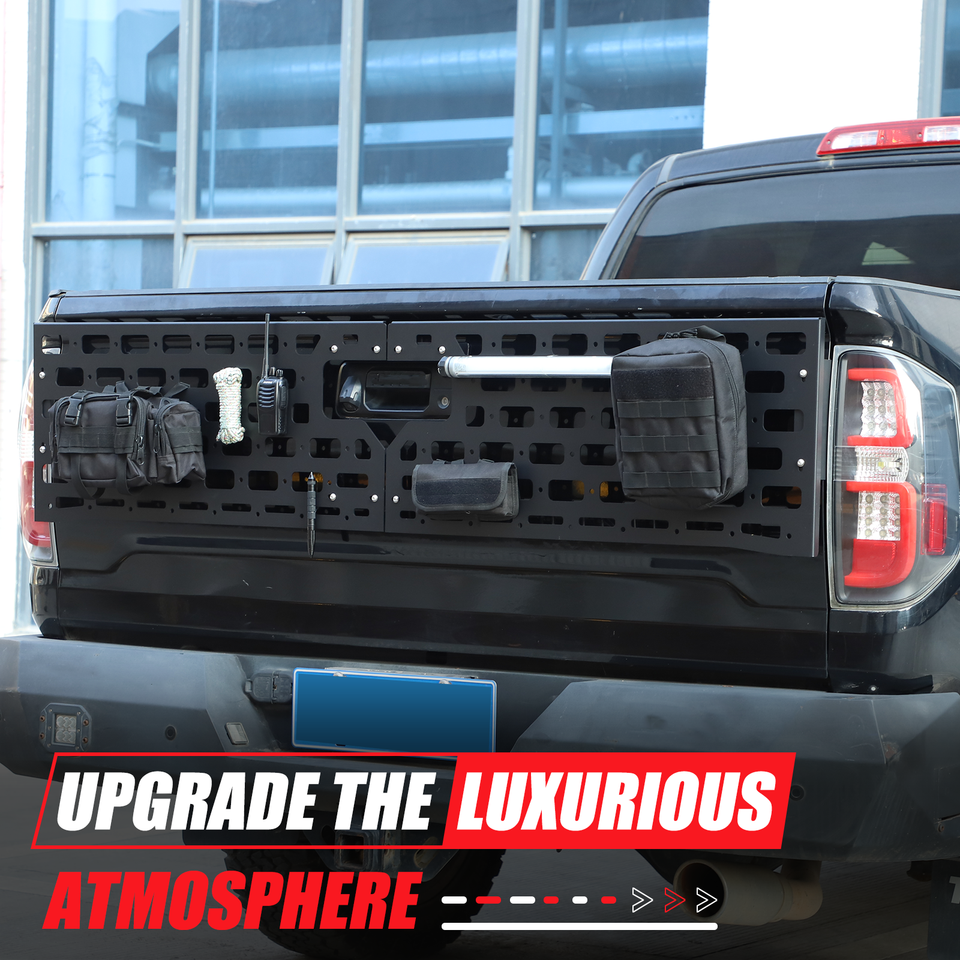Rear Bed Molle Panel Truck Bed Tailgate Molle Panel For Toyota Tundra ...