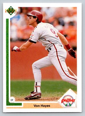 1991 Upper Deck #368 Von Hayes Philadelphia Phillies | eBay