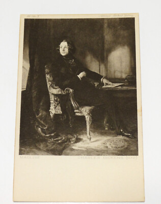 Charles Dickens Postcard Maclise National Portrait Gallery London UK | eBay