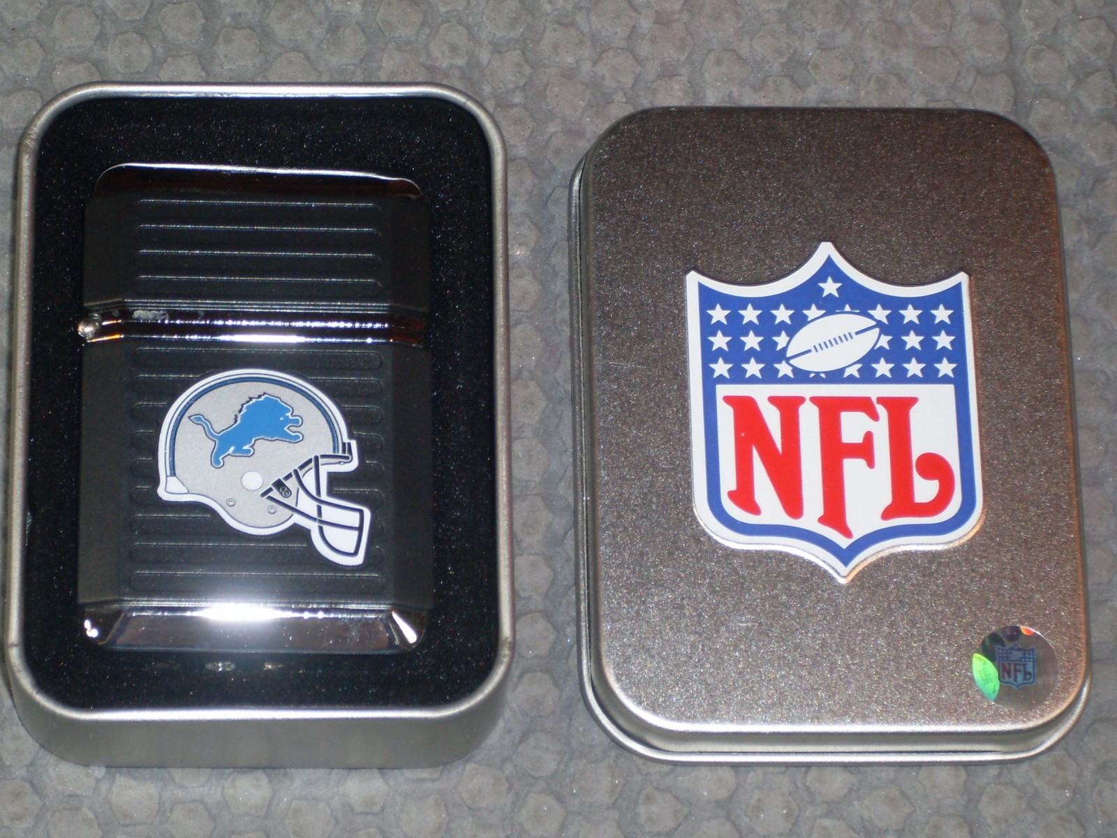 NFL Windproof Refillable Butane Lighter w/Gift Box By FSO -Select Team ...
