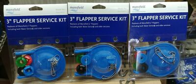 3 pack Mansfield Flappers 3 in. L Rubber including Water Sense & Older ...