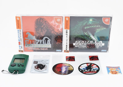 Sega Dreamcast Godzilla Generations 2games Visual Memory Sticker Set ...