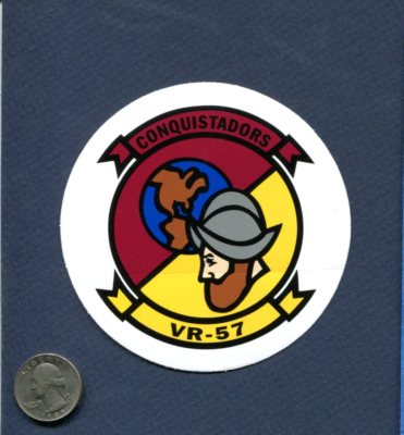 Sticker VR-57 CONQUISTADORS C-9 SKYTRAIN C-40 CLIPPER NAVY Squadron ...