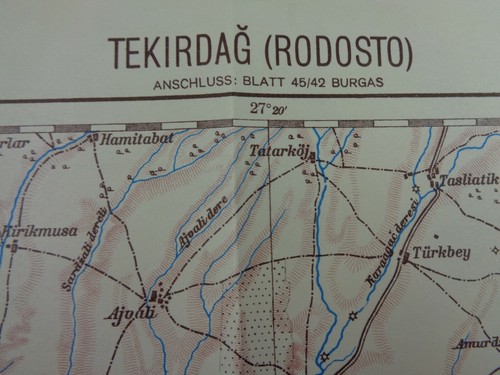 WW2 (1940) "RESTRICTED" GERMAN Map entitled "TEKIRDAG" (Turkey) | eBay ...