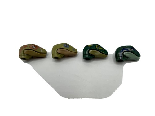 Lego jurassic world Raptor Heads *Blue, Charlie, Delta, Echo* set | eBay