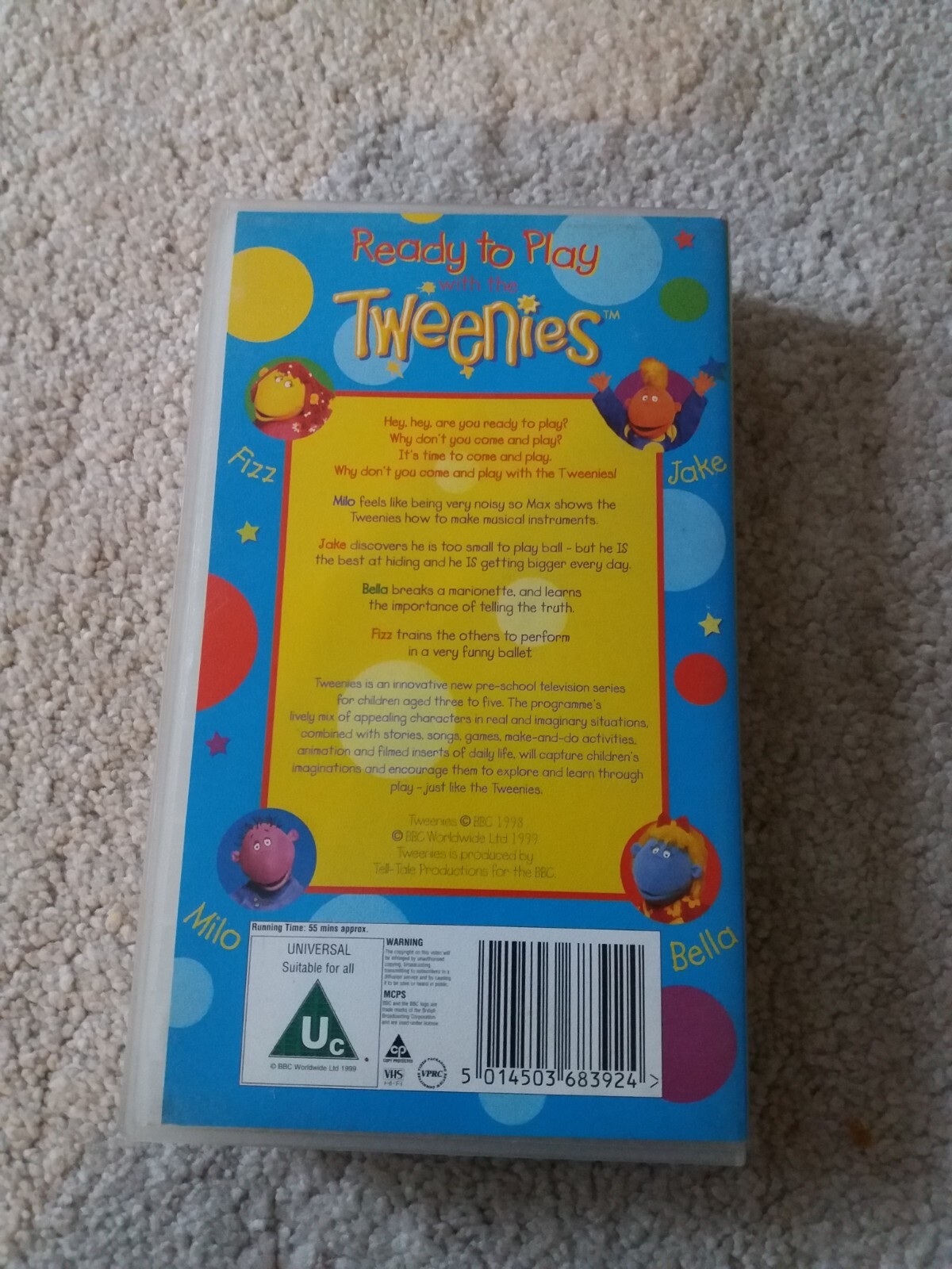 Tweenies 2 VHS Video Bundle Ready to Play and Colours Are Magic for ...