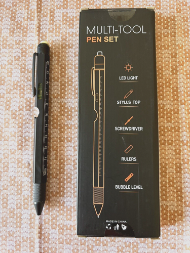 MULTI-TOOL PEN SET - 9-in-1 COMBINED FEATURES (3 BATTERIES & 2 INK ...