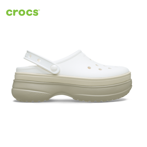 NEW CROCS SCLASSIC STACKED CLOG 211355 Chalk WHITE | eBay