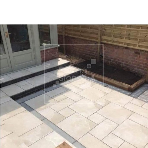 Ivory Cream Vitrified Porcelain Mixed Size Patio Pack | eBay UK