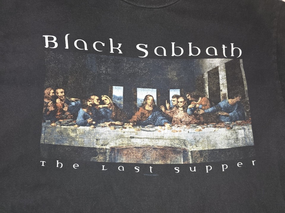 Black Sabbath Last Supper T Shirt Tee Ozzy Osbourne Vintage Reunion ...