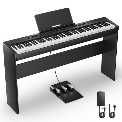 Donner DEP-16A Digital Piano 88 Key Full Size Weighted Keyboard With ...