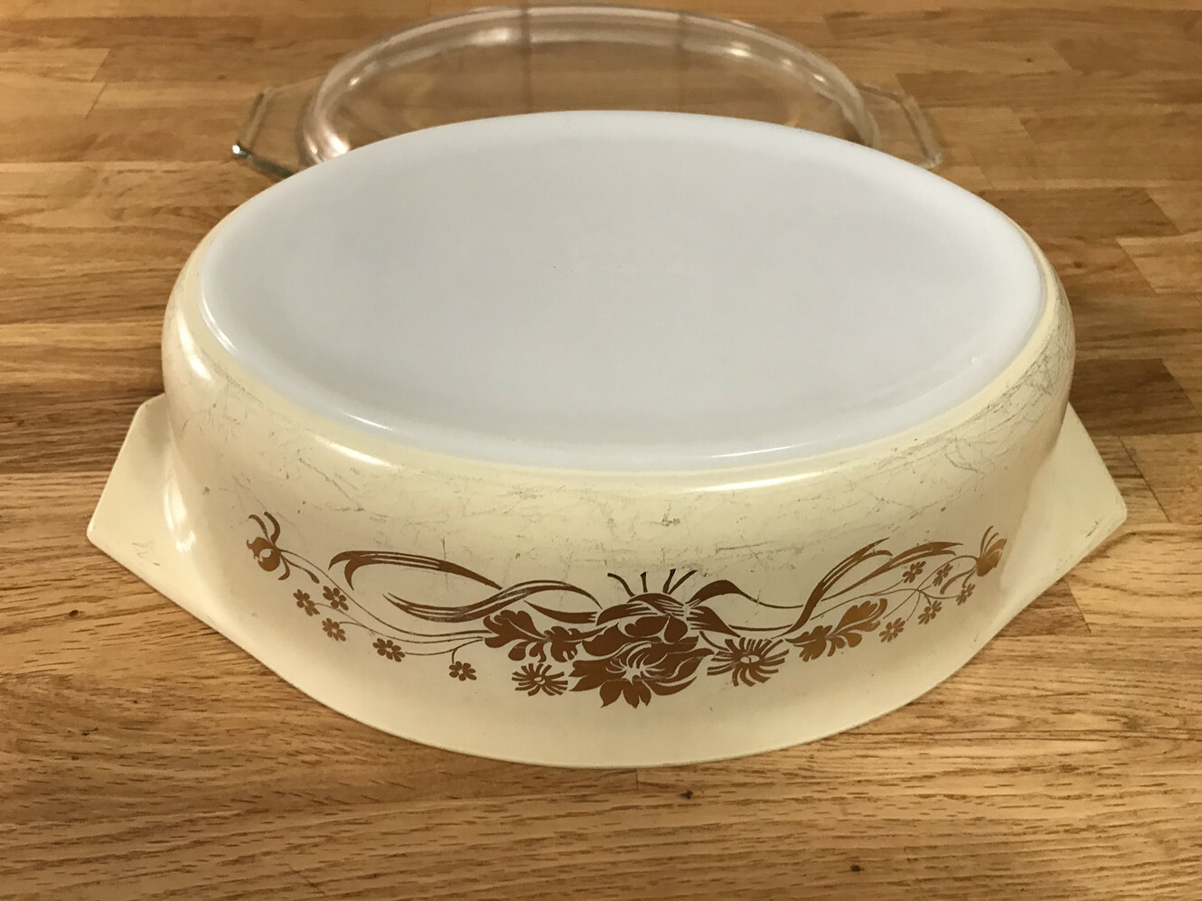 Vintage Pyrex Golden Bouquet #045 2 ½ Quart Casserole Dish with Lid | eBay
