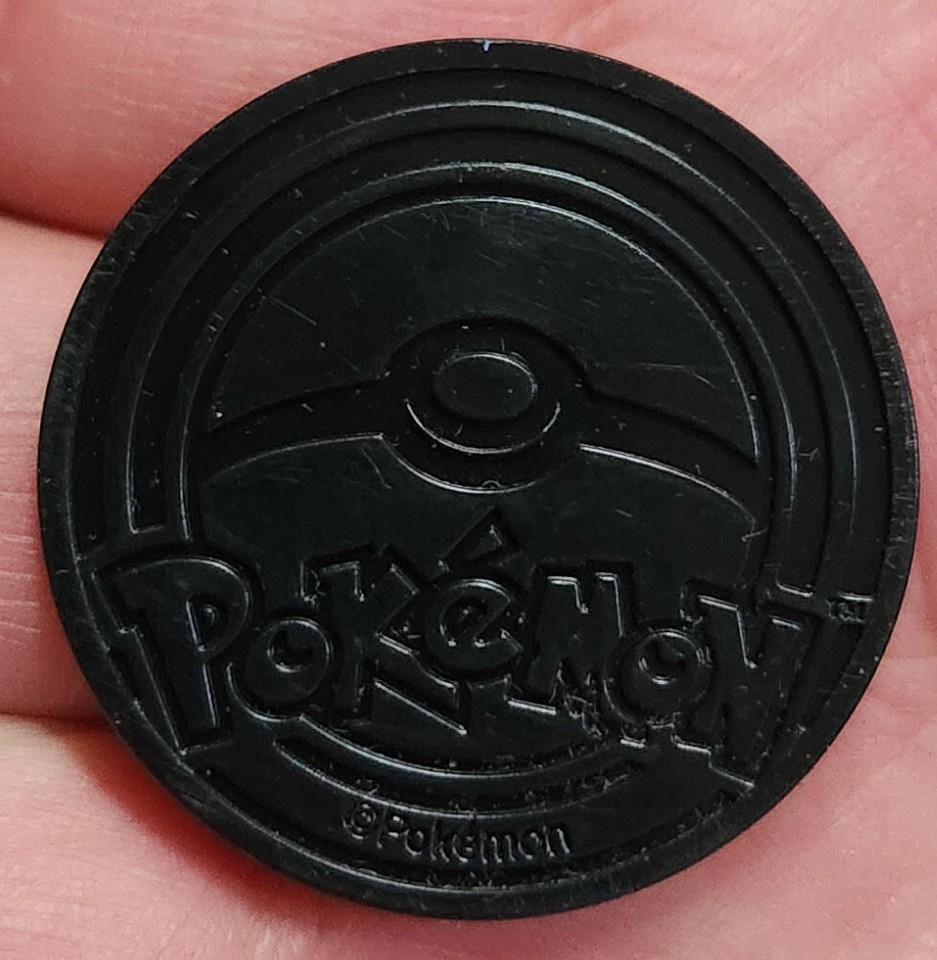 OFFICIAL POKEMON TCG PLASTIC SILVER HOLOFOIL METAGROSS COIN | eBay ...