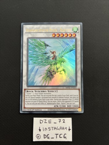 Adamancipator Risen - Raptite - MP21-EN231 - Ultra Rare -1st Edition ...
