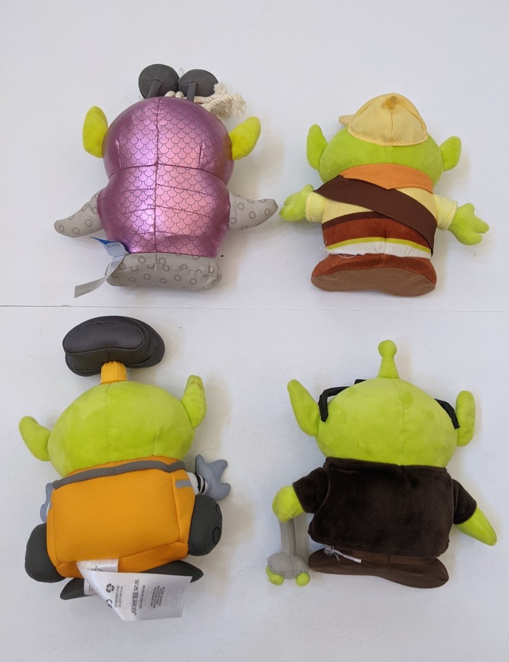 Disney Pixar Remix Plush Lot Toy Story Alien Monsters Inc Boo Wall-E UP ...