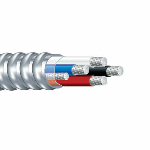 500' 2/0-4 Type MC Aluminum Conductor Metal Clad Cable Interlocked ...