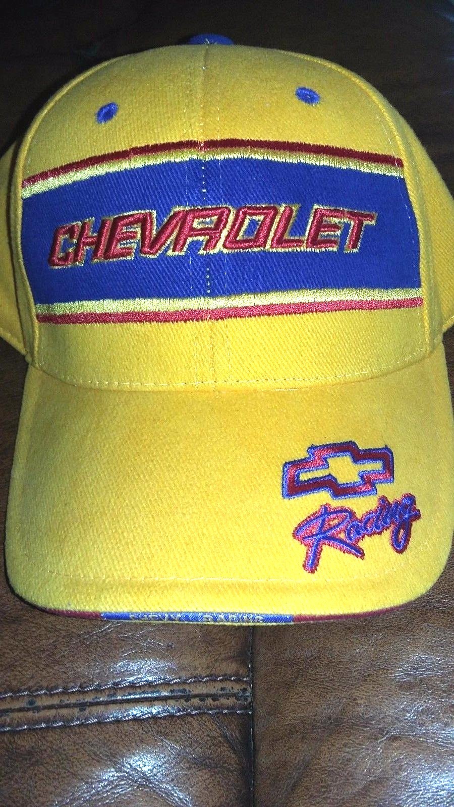Steve & Barry's Chevy Racing Hat Baseball Cap Yellow Quality!! NASCAR ...