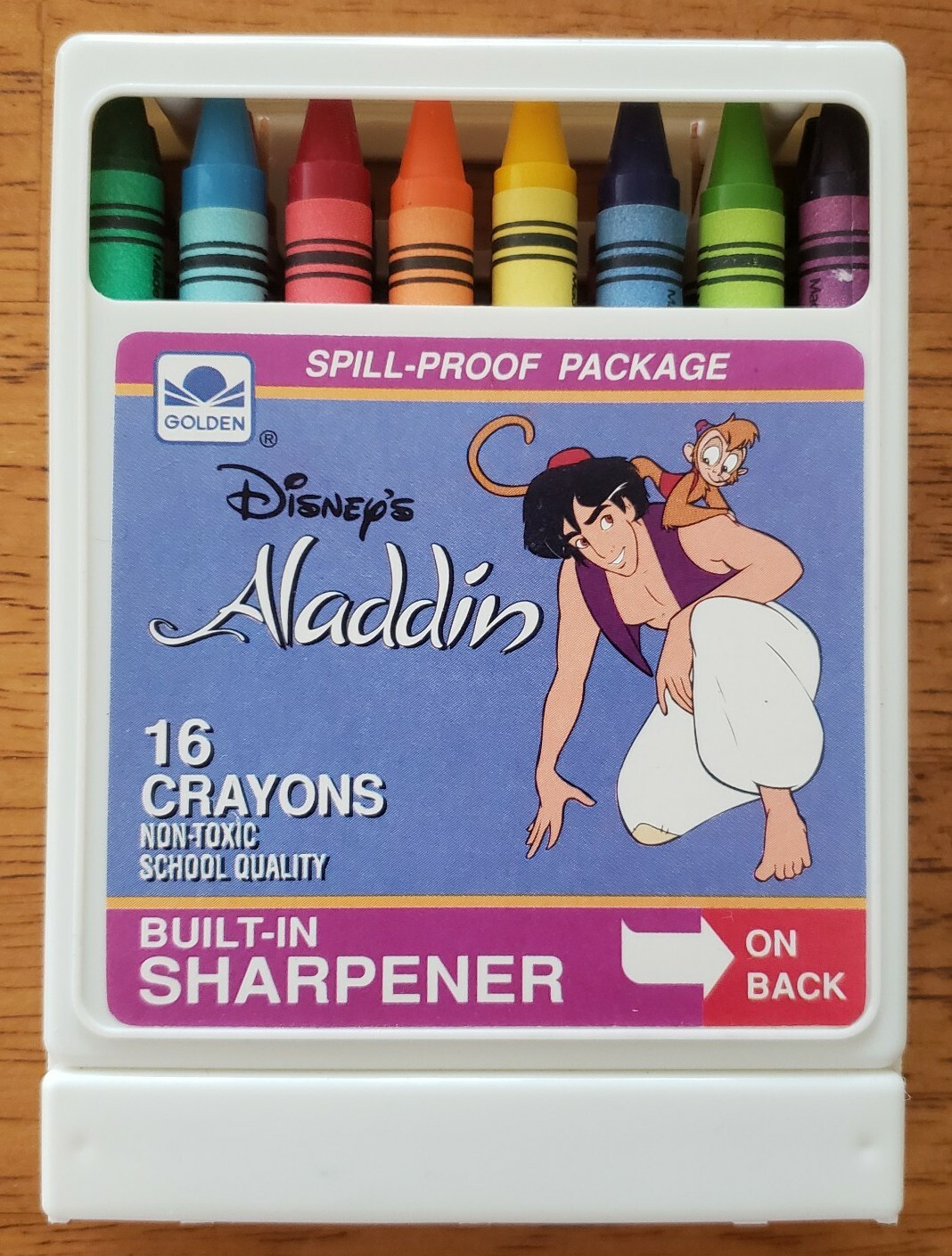 2 Different Disney Snow White Aladdin Golden Book Crayons for sale ...