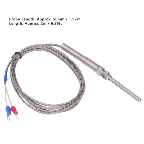 Thermocouple K Type Temperature Sensor 50mm Probe 0‑400℃ For ...