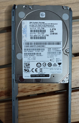 IBM 1.2TB 01LJ787 01LJ794 01LJ796 SAS 1.2TB 10K 12Gb/s 2.5" V7000 G2 ...