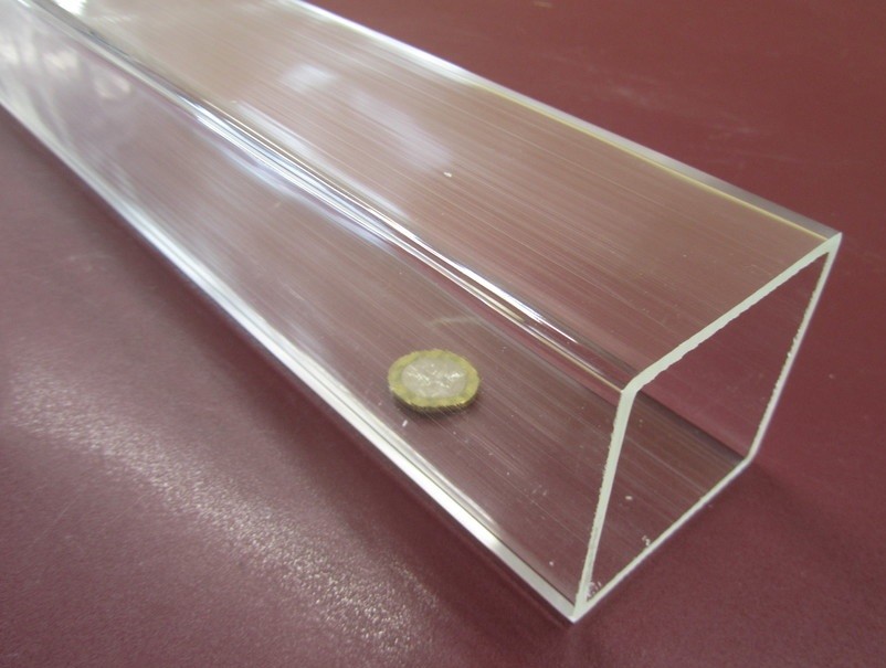 Acrylic Square Tube Clear Extruded 2.50" SQ x .125" Wall x 72" Length ...