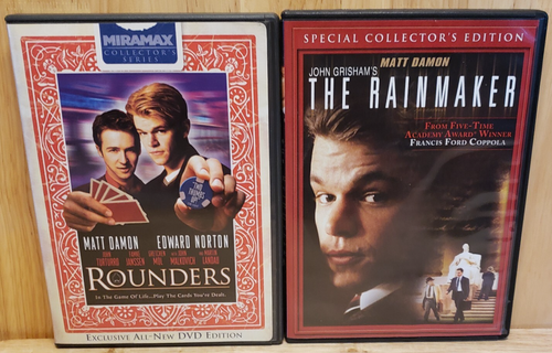 Rounders & The Rainmaker DVD Lot – Collector's Editions – Matt Damon ...