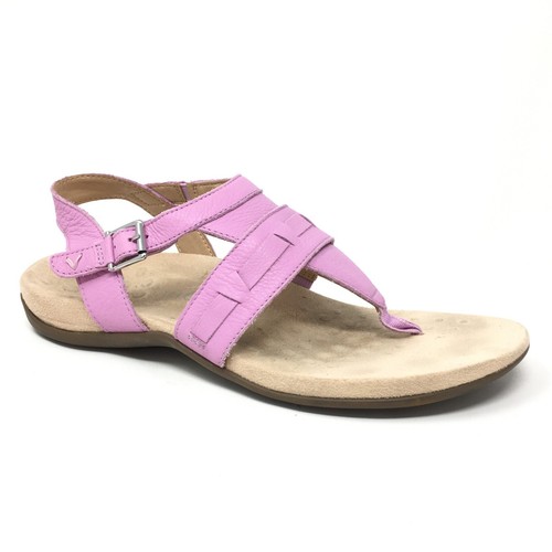 Vionic Lupe Sandals Shoes Womens Size 9.5 Pink Leather Strappy Orthotic ...