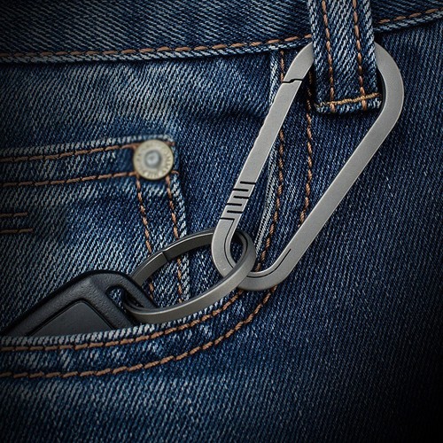 Lightweight Titanium Alloy Keychain Backpack Buckle Carabiner Outdoor ...