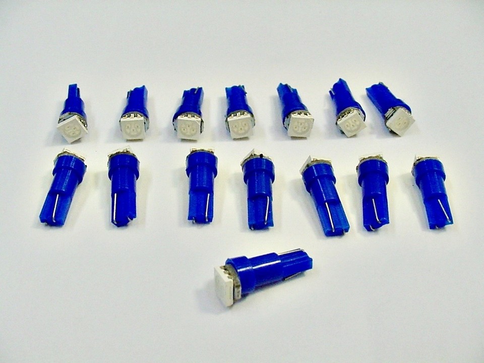 15 BRIGHT Blue Instrument Panel Cluster Dashboard Lights Bulbs LEDs ...
