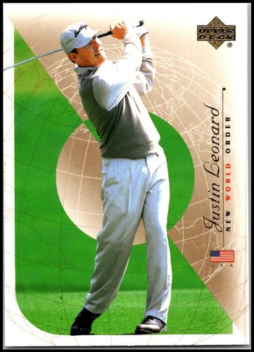 2003 UD Upper Deck Golf #82 Justin Leonard - New World Order FREE ...