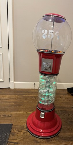 Road Runner 25c Gum Ball Vending Machine With Multi Color lights | eBay
