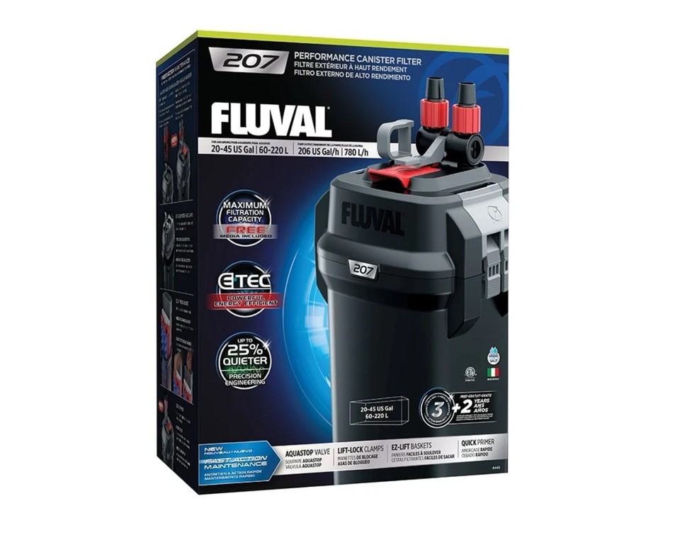 Fluval 207 Canister Filter, 20 - 45 US Gal / 60 - 220 L #A443 | eBay