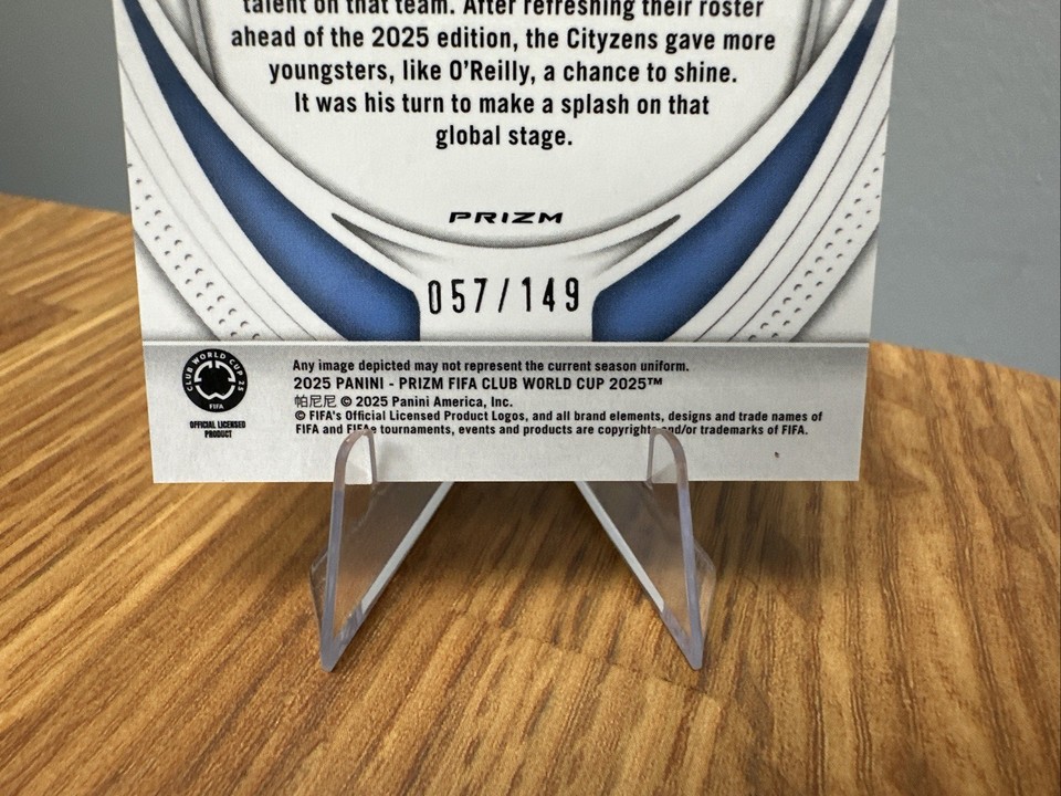 2025 Panini Prizm Club World Cup Nico O’Reilly Blue Glitter /149 Man ...