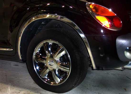 THE BEST! FENDER TRIM FOR CHRYSLER PT CRUISER 01-10 Stainless Polish ...