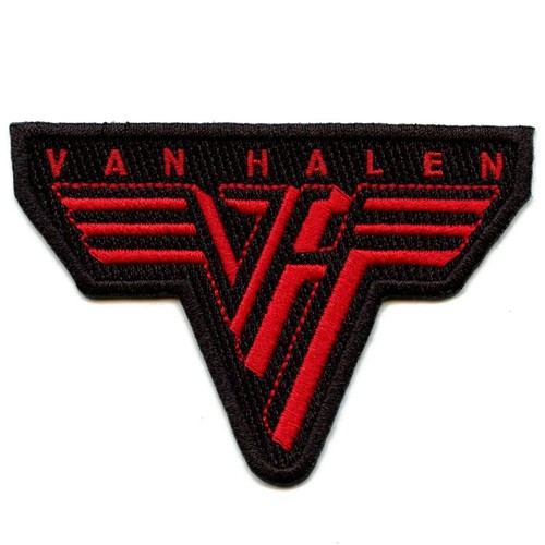 Van Halen Rock Patch Classic Red Logo Embroidered Iron On | eBay
