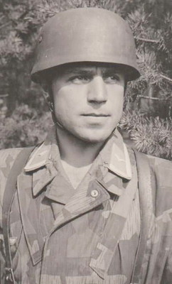 WWII B&W Photo German Fallschirmjager (Paratrooper) Portrait WW2 ...