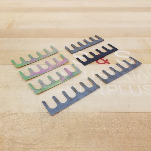Douglas Stamping 5 Slot Shims, Set Of 7, (approx. 0.25mm - 2.00mm ...