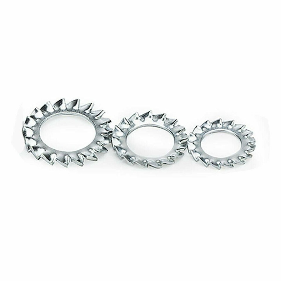 External Serrated Shakeproof Washers A2 Stainless Steel M2-M12 Star ...