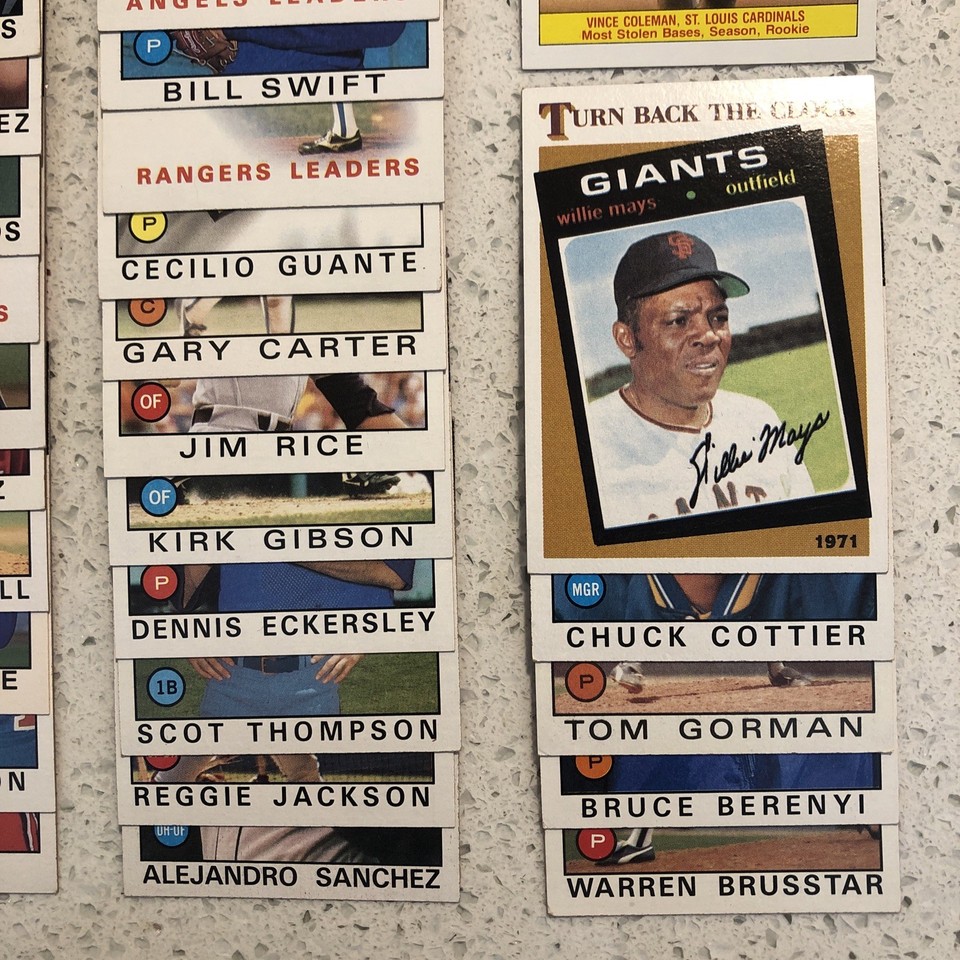 (85) 1986 Topps Baseball Cards Pete Rose Reggie Jackson George Brett ...