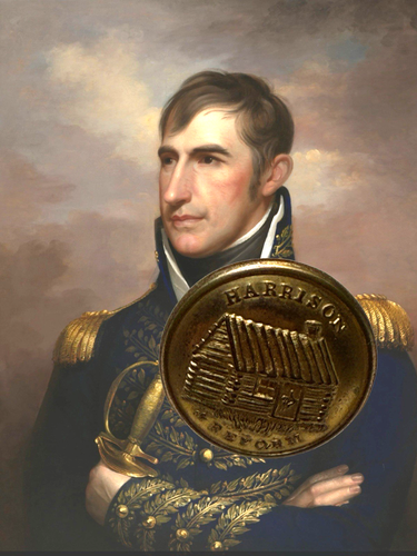 William Henry Harrison Log Cabin 1840 Presidential Political Campaign ...