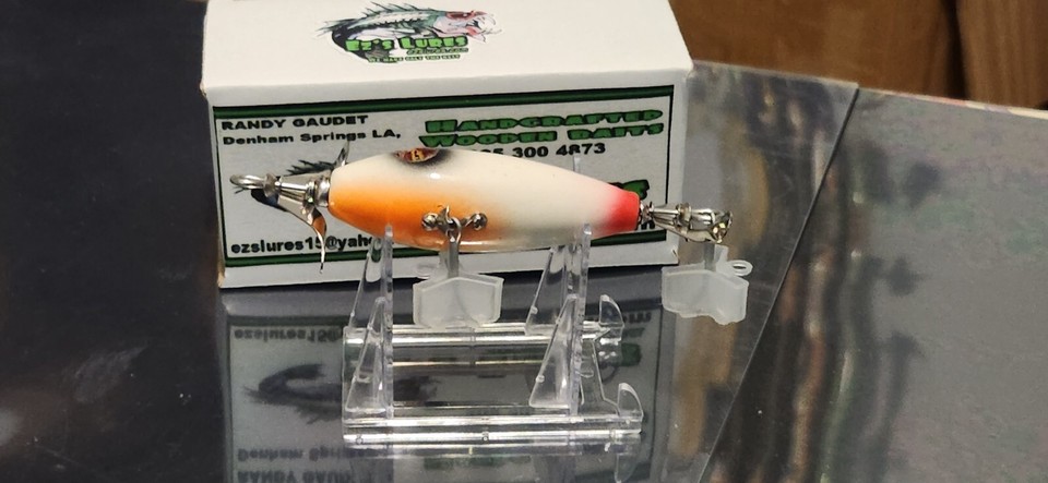 Ez's Wooden Mini Topwater Chopper Lure Bone White | eBay