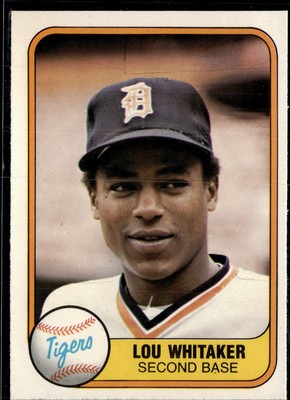 1981 Fleer #463 Lou Whitaker | eBay