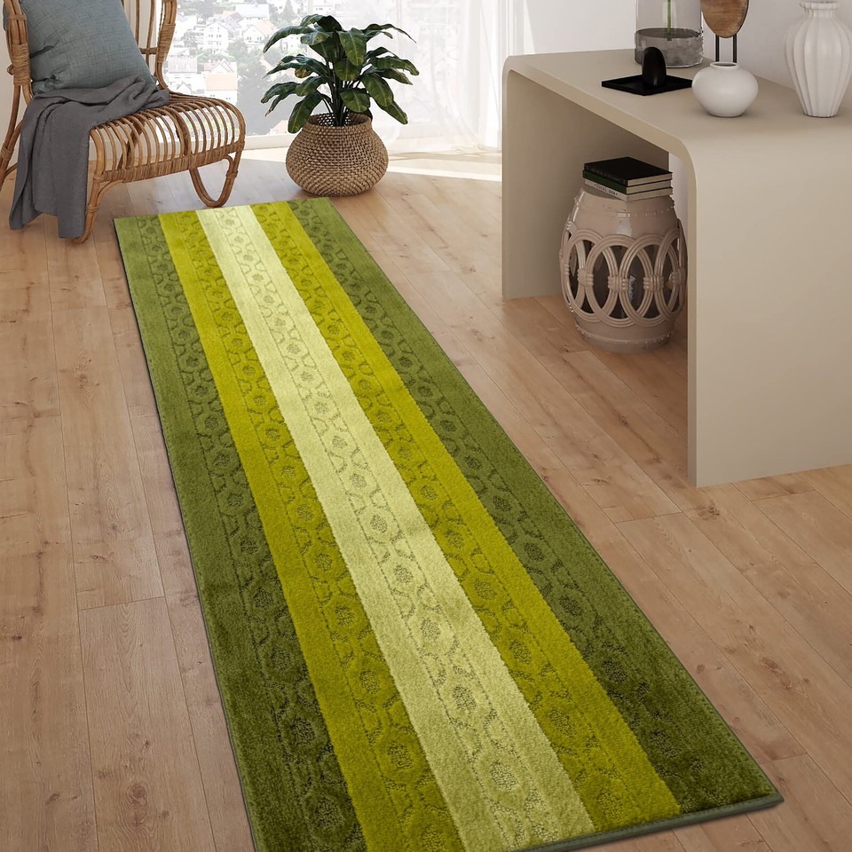 Non Skid, Machine Washable, Hallway, Kitchen Runner Rug, Custom Length ...