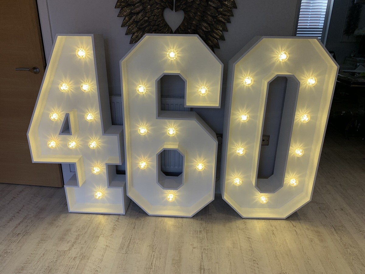 Marquee Lighted Numbers Marquee Numbers With Lights Rental | Marquee