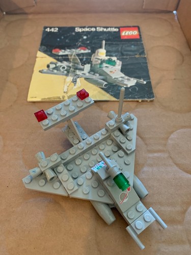 LEGO 442 Space Shuttle RARE 100% complete w/ manual no minifig Vintage ...