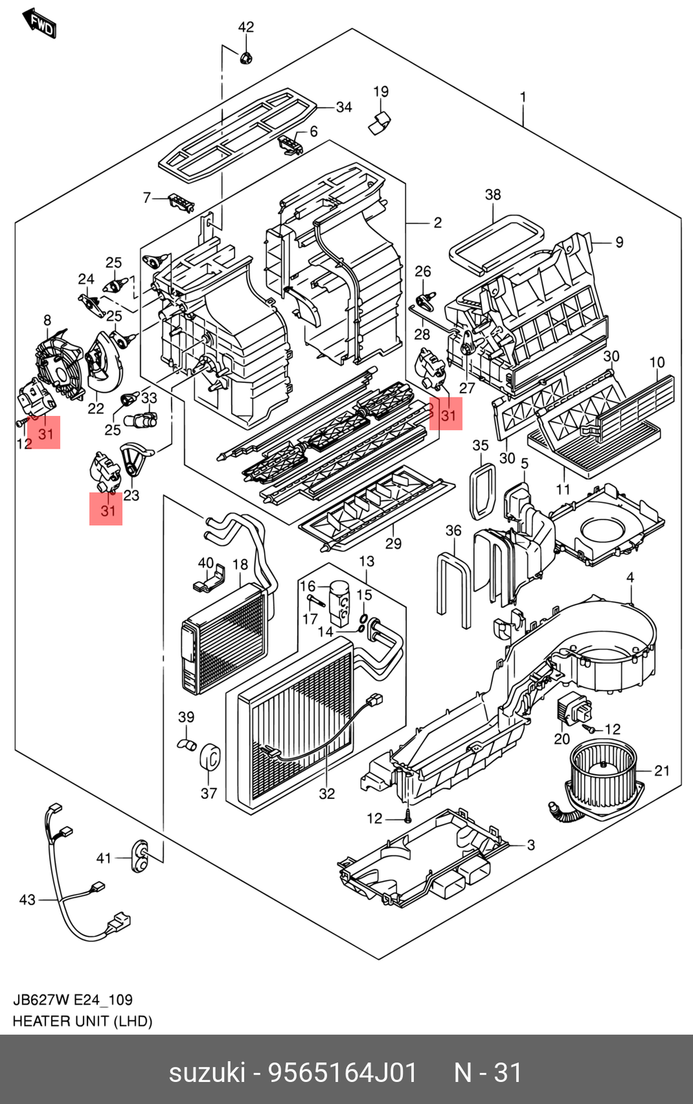 Genuine OE Motor Dc 9565164J01 for Suzuki 95651-64J01 | eBay.de