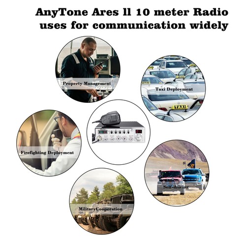 AnyTone ARES II 10 Meter Radio for Truck with CTCSS/DCS Power output ...