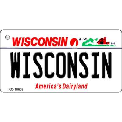 Wisconsin License Plate Tag Novelty Key Chain KC-10608 | eBay